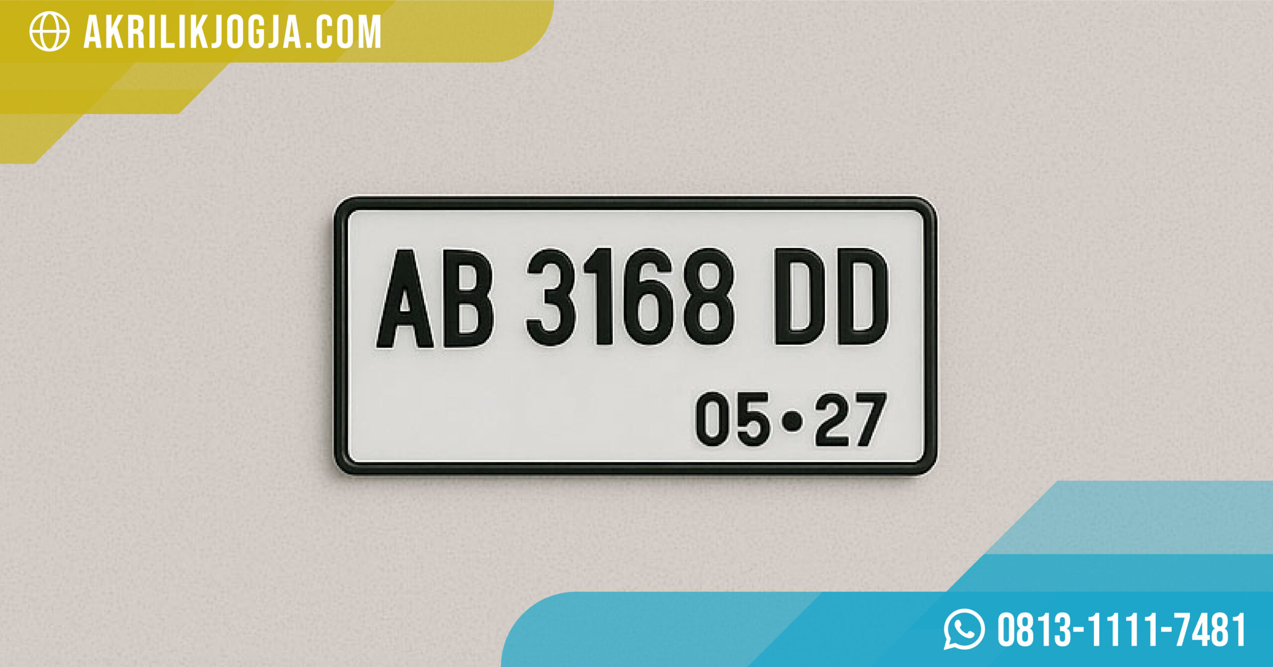 Plat Motor Akrilik Jogja - SPESIALIS CUSTOM AKRILIK