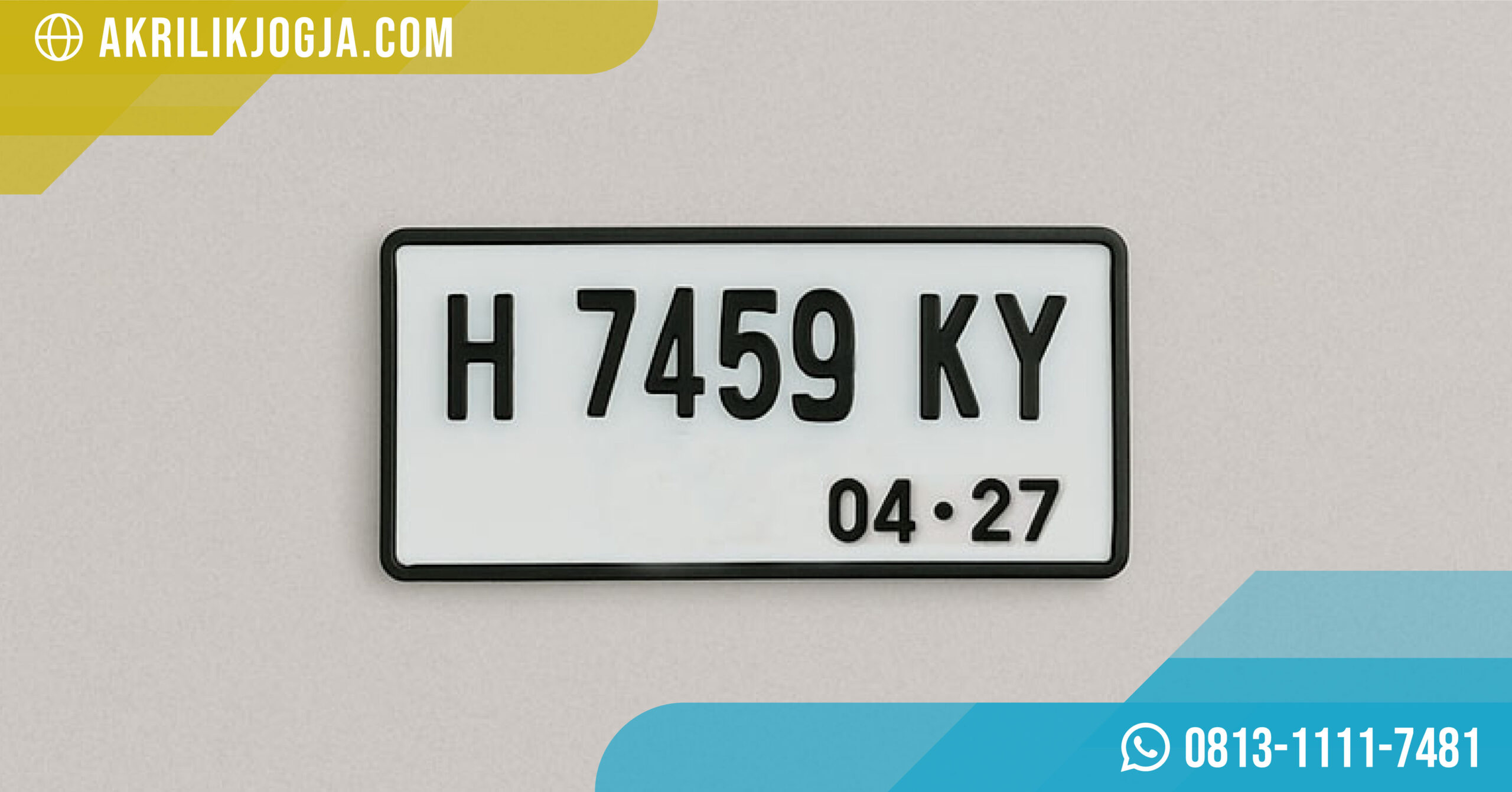 Plat Motor Akrilik Bantul - SPESIALIS CUSTOM AKRILIK