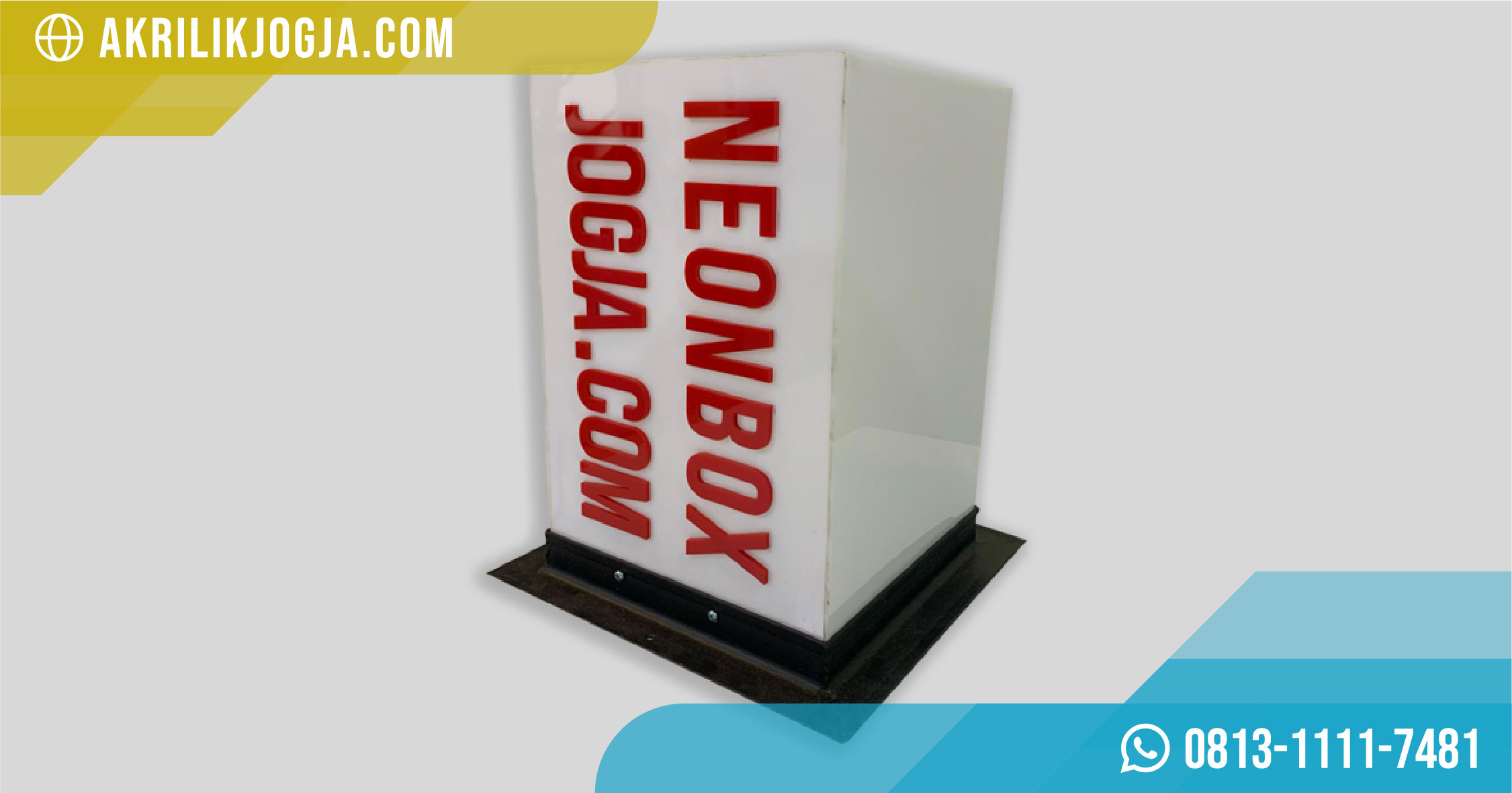 Neon Box Akrilik Kubus Jogja - SPESIALIS CUSTOM AKRILIK